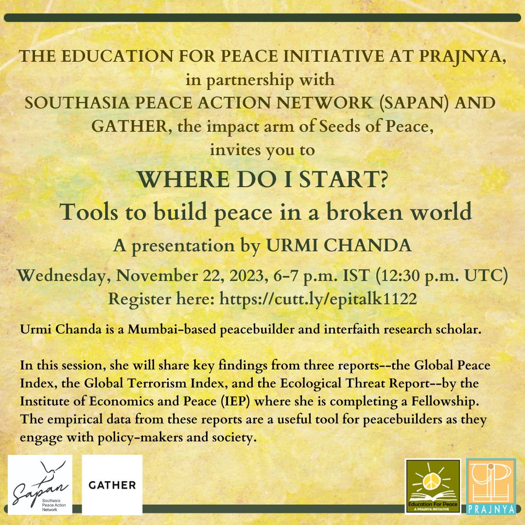 Tools to build peace in a broken world - NRI Affairs